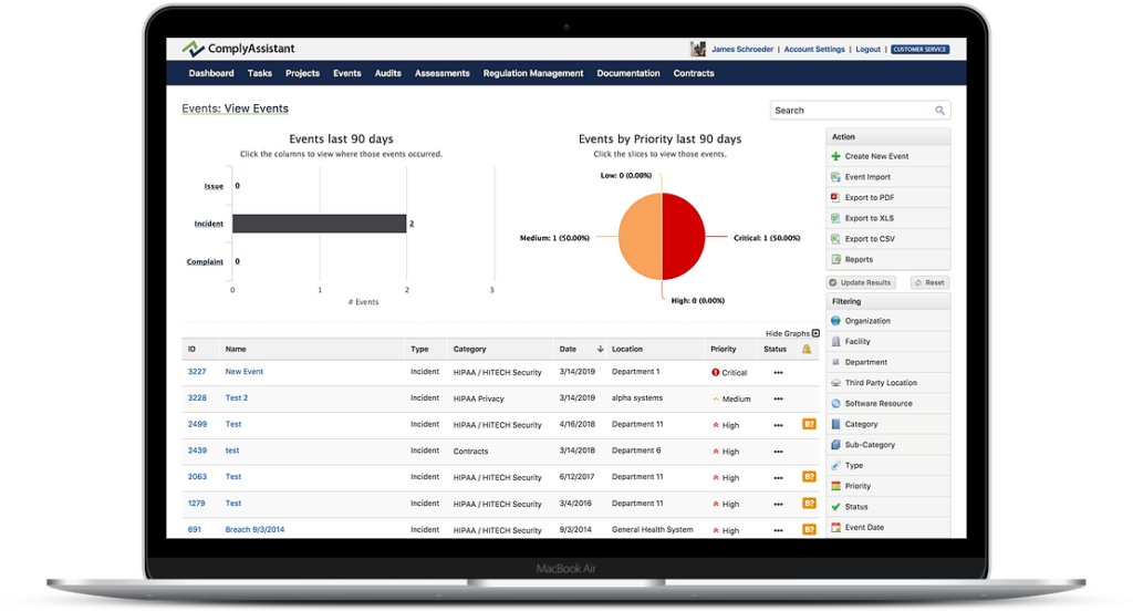 Healthcare Incident Reporting Software - ComplyAssistant